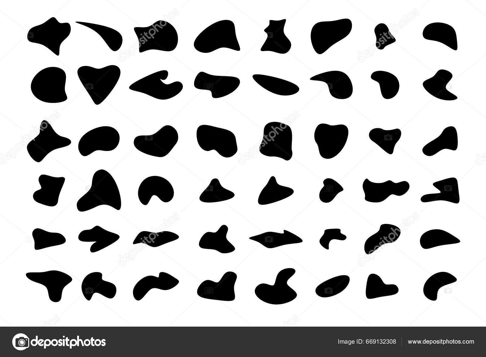Vector Set Randomly Shaped Black Blobs Abstract Elements Ink Blot Stock ... Vector Set Randomly Shaped Black Blobs Abstract Elements Ink Blot Stock ...