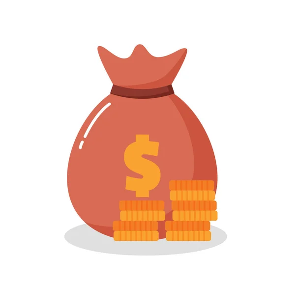 Bags Money Symbol Wealth Vector Illustration Stock Vector by ©h.santima ...