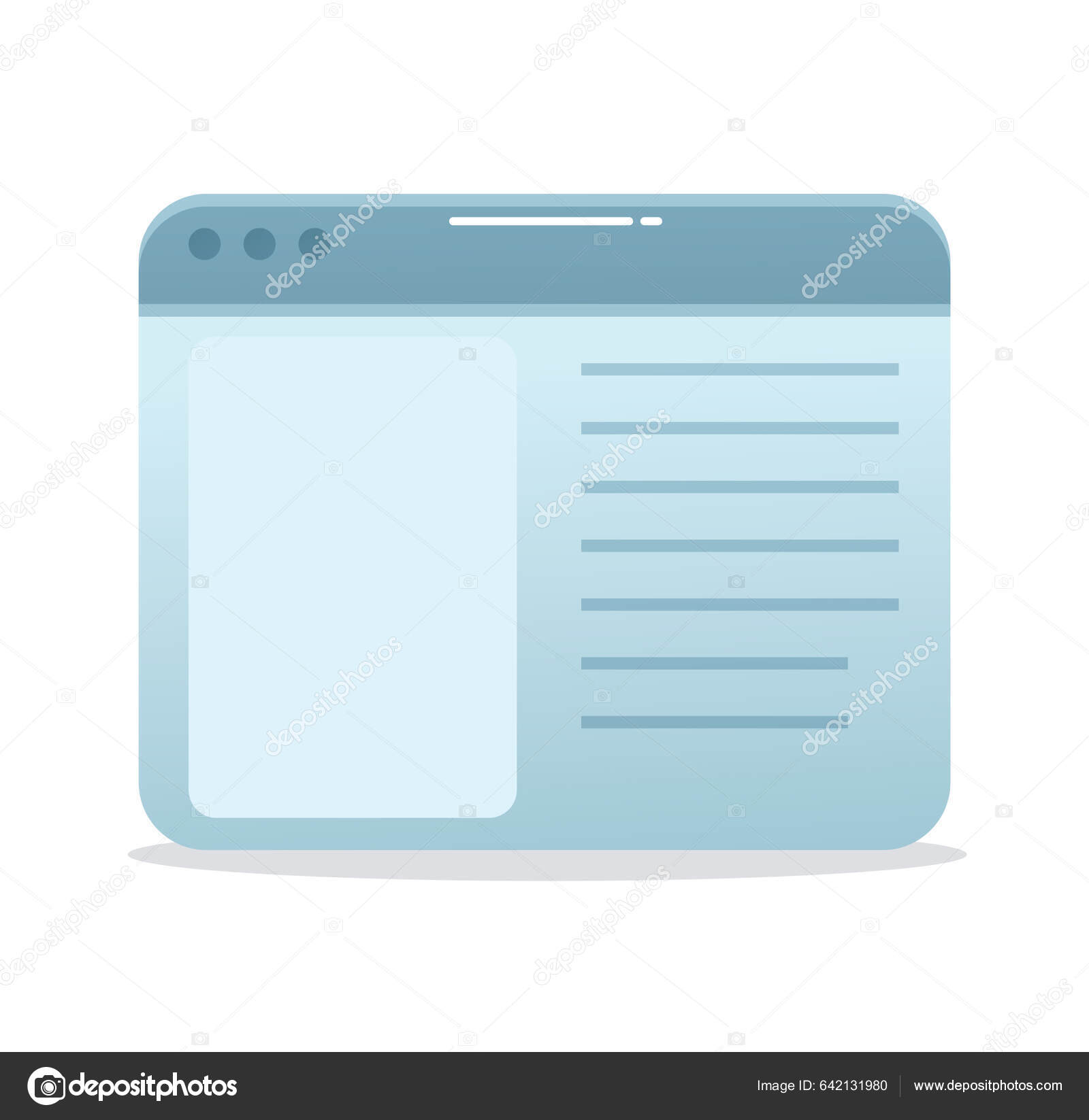 Browser Window Cartoon Vector Illustration 스톡 벡터 - ©h.santima.gmail.com ...