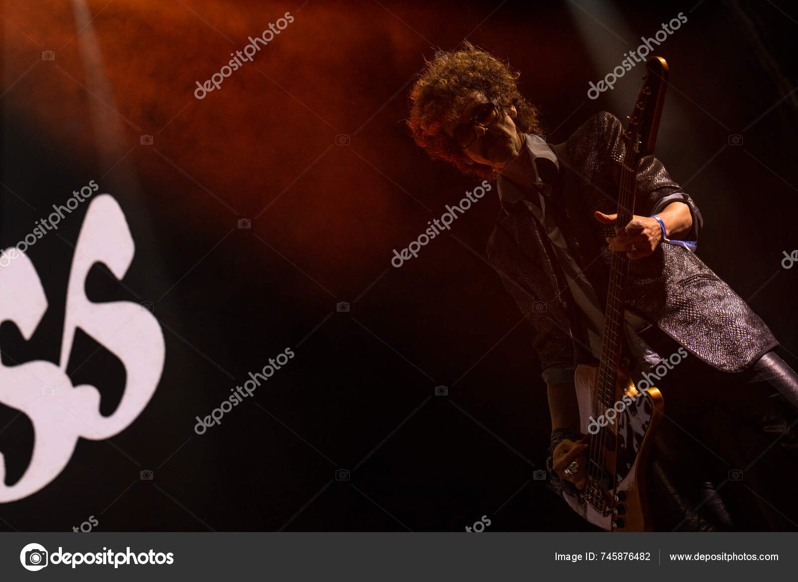 August 2024 Darkness Rock Band Show Vilar Mouros Festival North — Stock ...