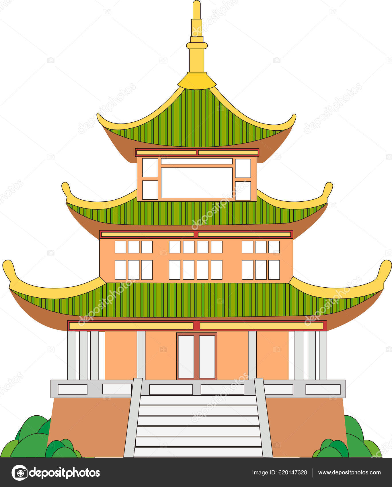 Vector Materials Ancient Chinese Architecture Stock Vector Image by ...