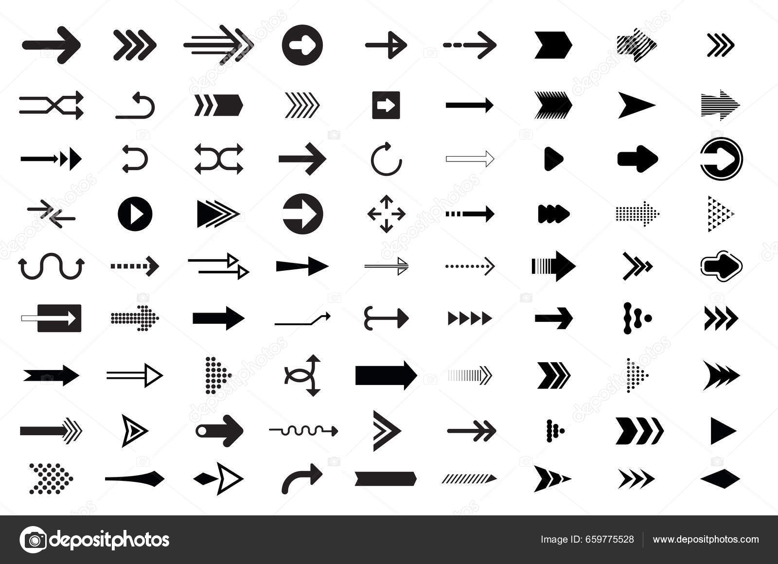 Arrows Icons Vector Illustration Stock Vector by ©mughal.adeel5 659775528