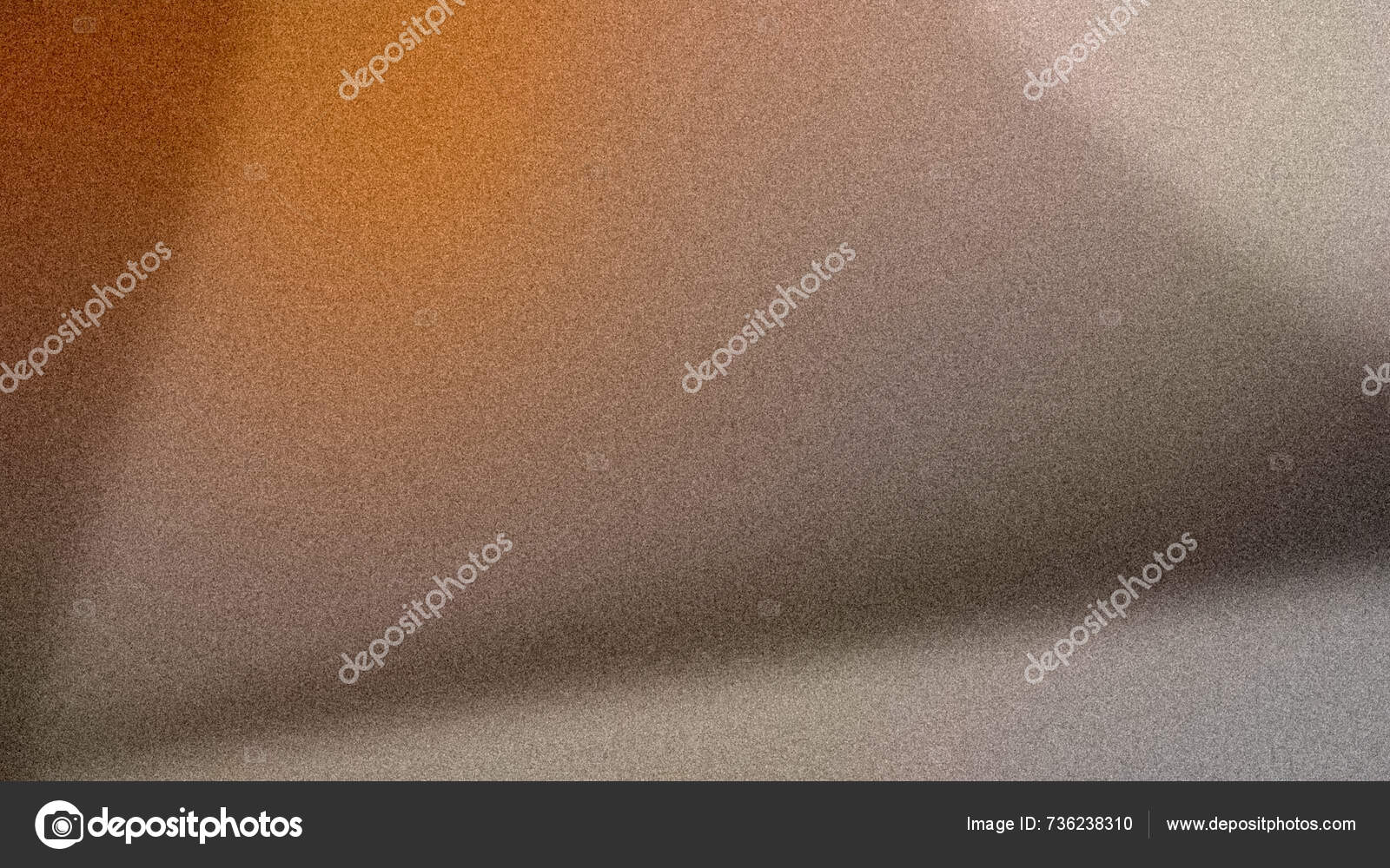 Warm Brown Gray Gradient Background Grainy Texture Ideal Adding Cozy ...