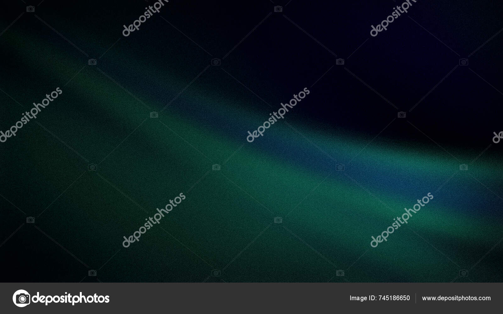 Abstract Gradient Background Deep Green Blue Hues Featuring Smooth Blur ...