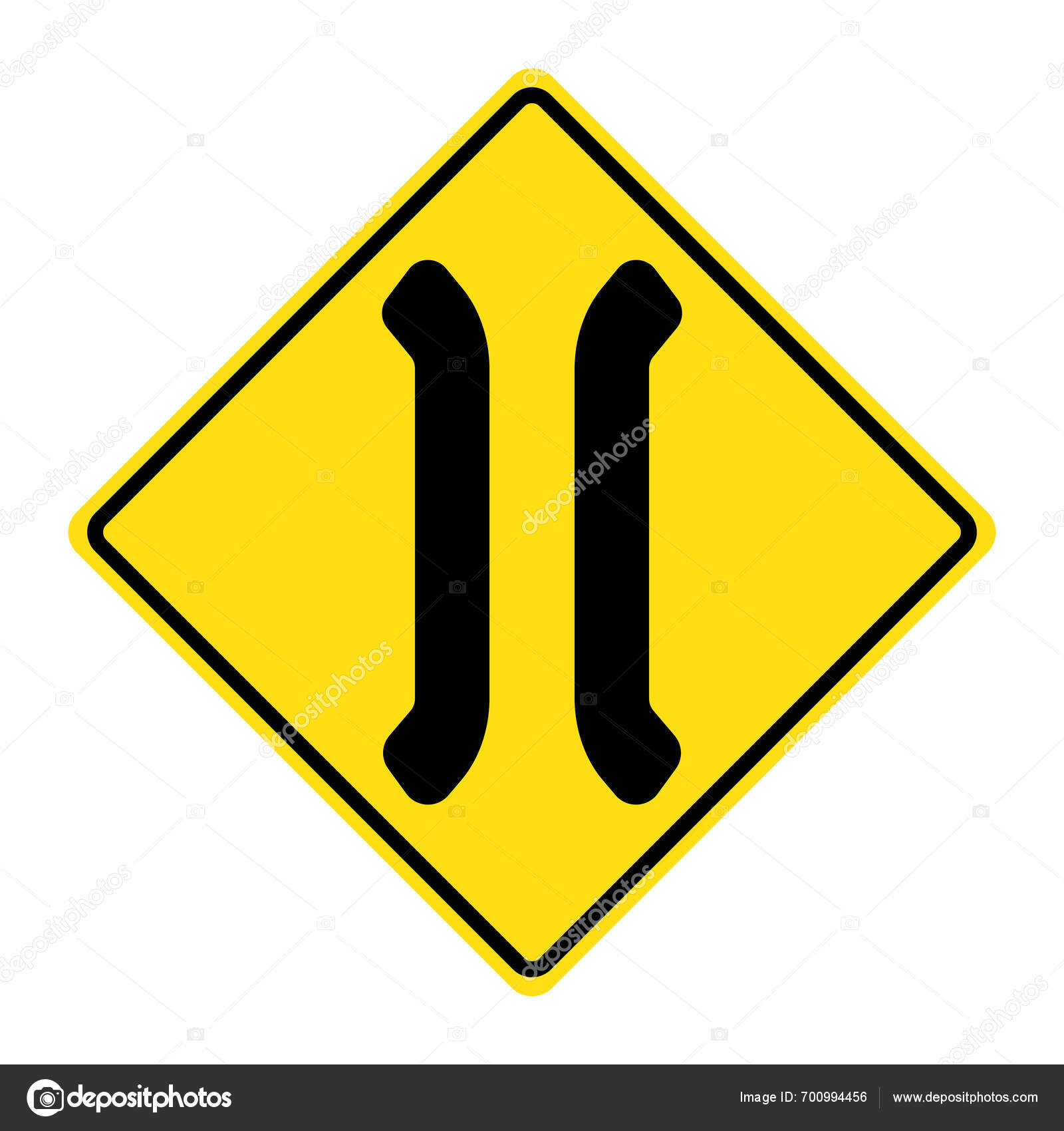 Traffic Symbols Road Safety Signs Vector Simple Design Stock Vector by ...