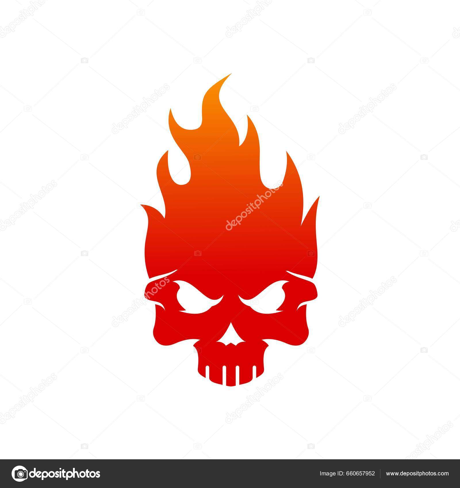 Fire Skull Logo