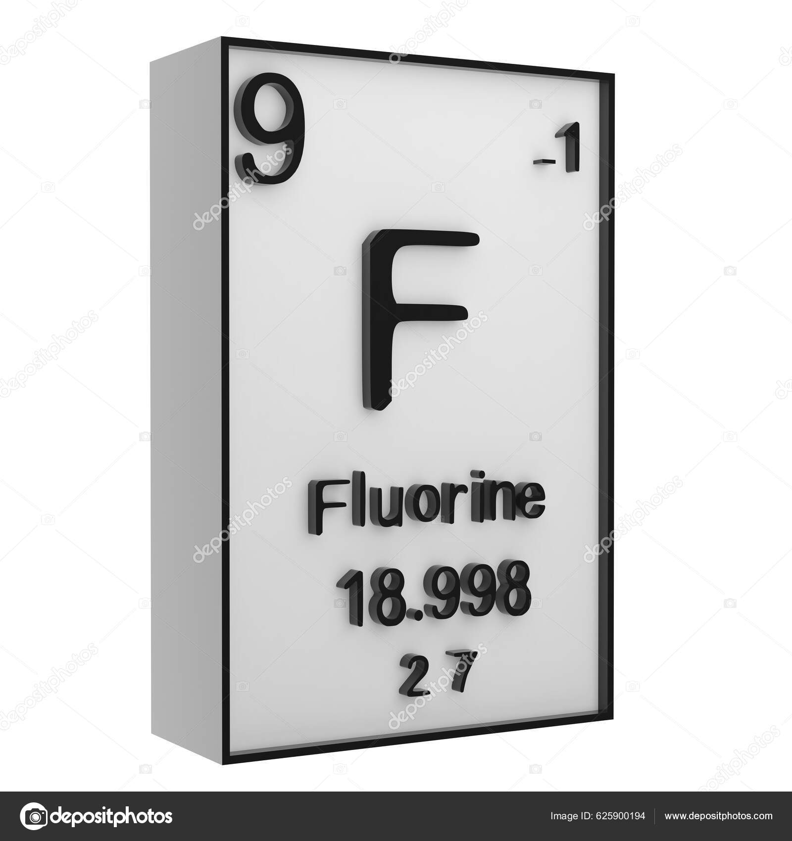 Fluorine Symbol Periodic Table Fluorine/Fluor Element' Sticker