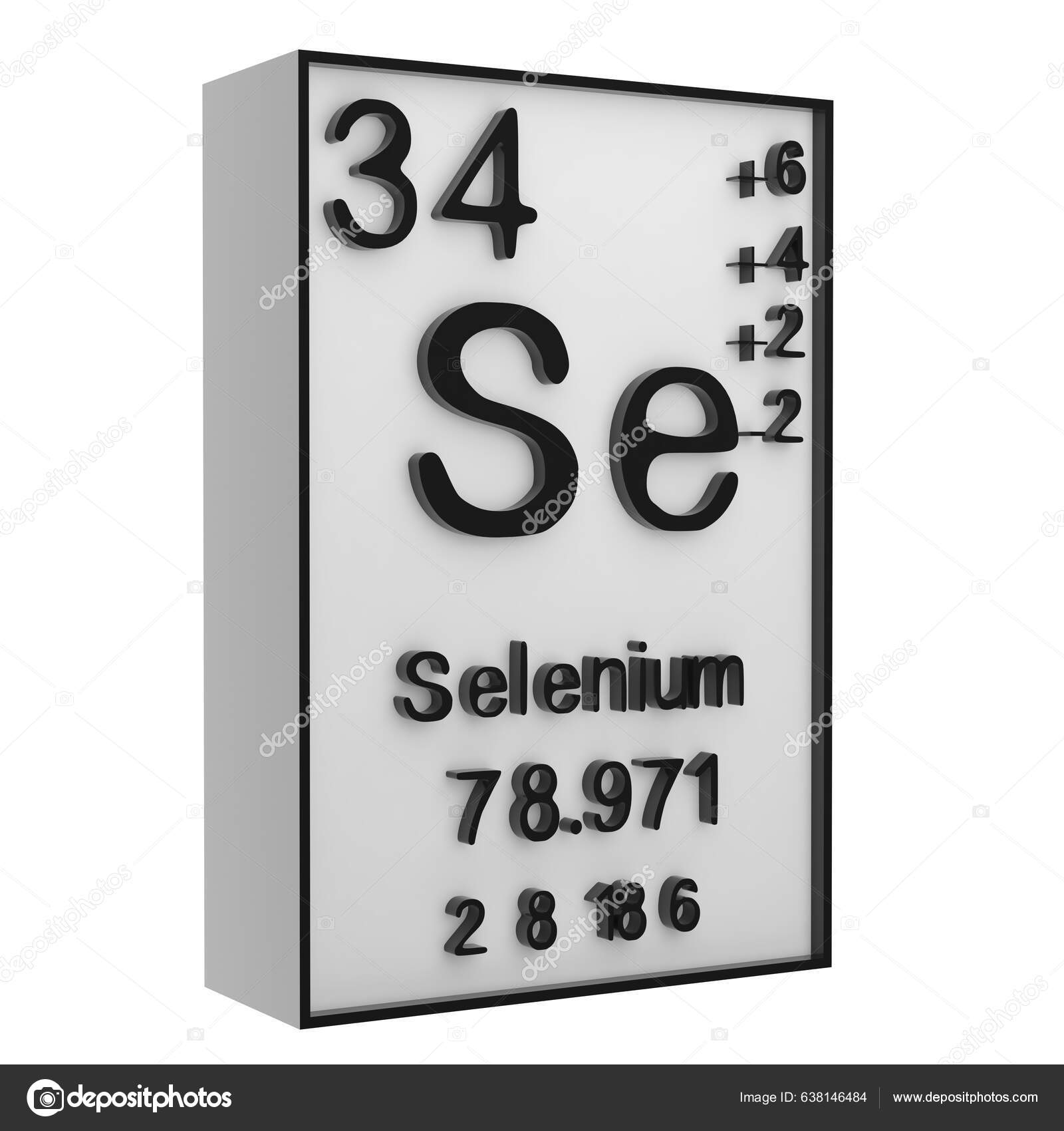 Selenium Element Periodic Table Selenium Symbol. Element Number 34 Of
