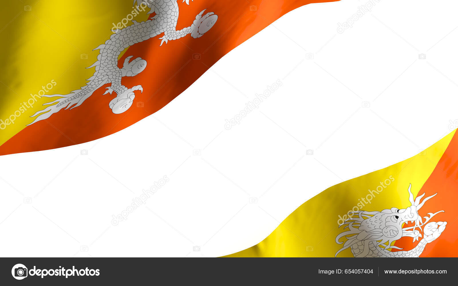 Bandera Bután Bandera Bután Bandera Bután — Foto de stock #654057404 ...