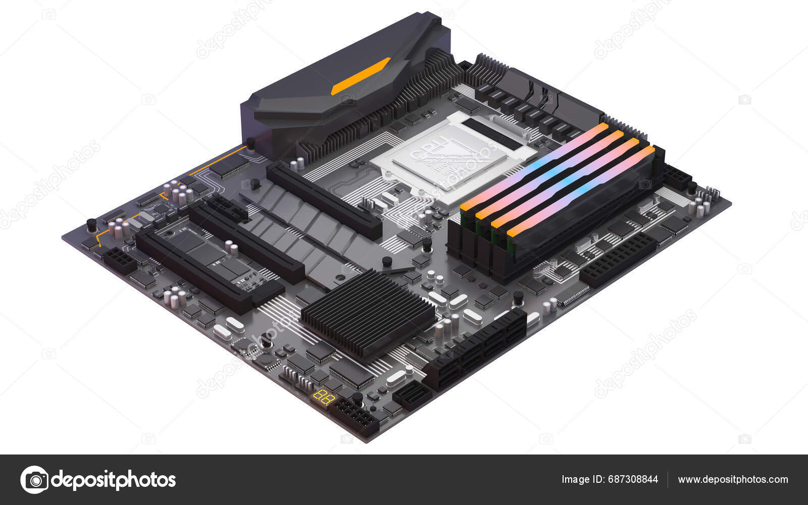 Illustration Components Basic Computer Computer Technology Workplace ...