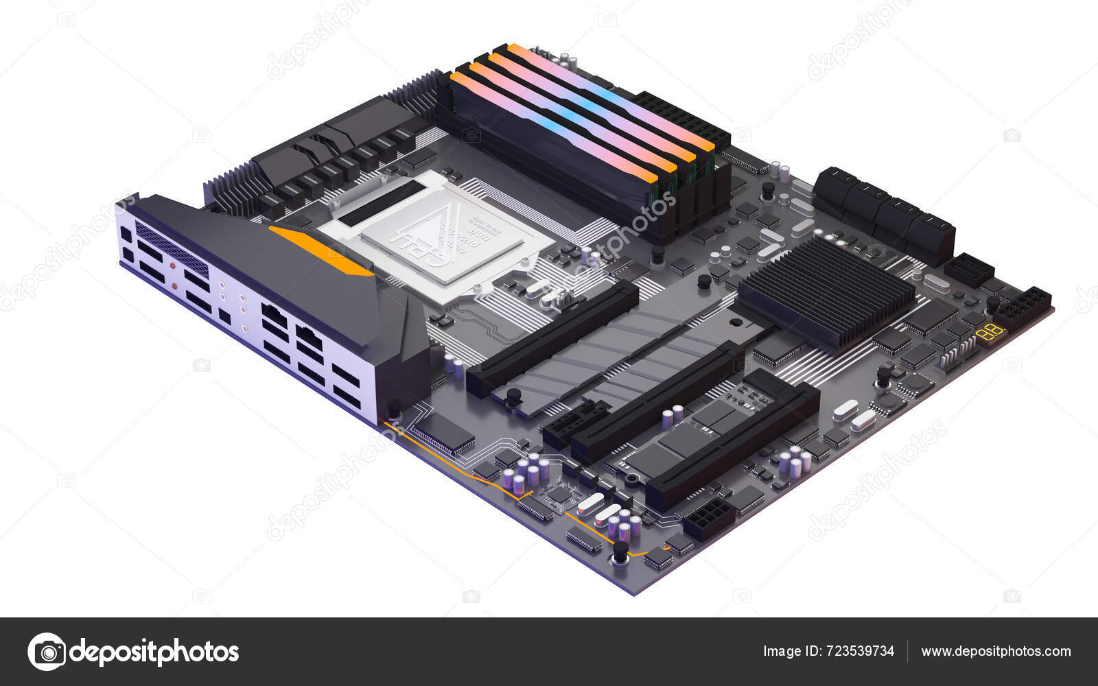 Illustration Components Basic Computer Computer Technology Workplace ...