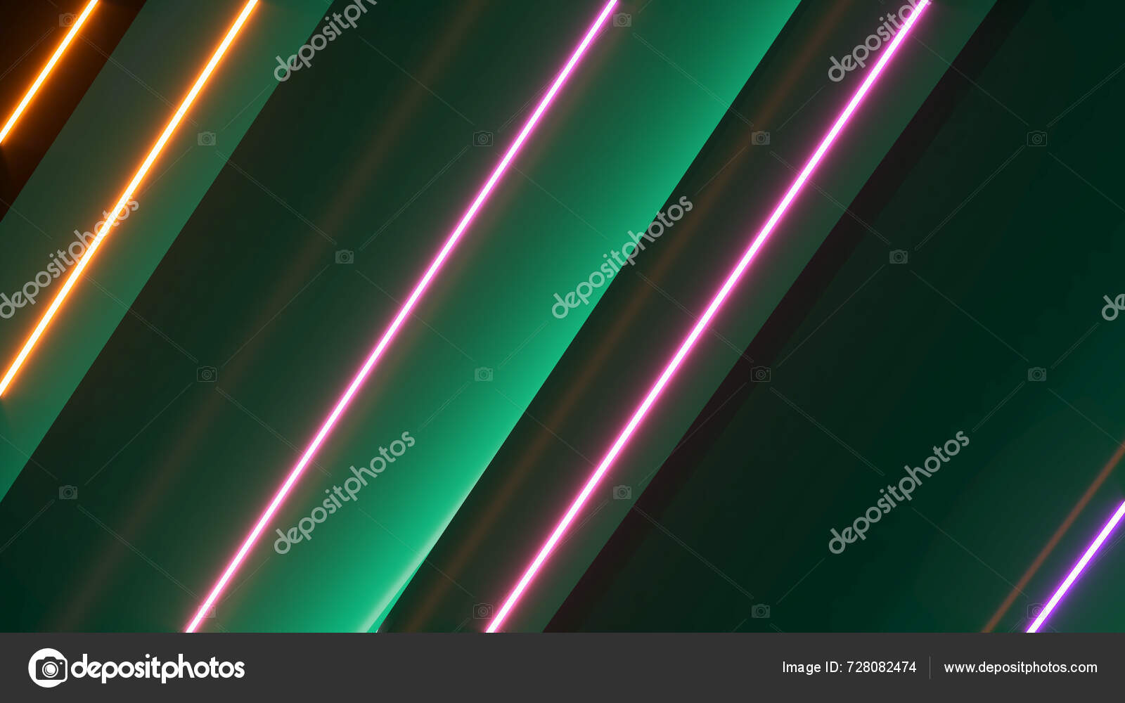 Online Neon Light Lines Abstract Gradient Green Diagonal Linear ...