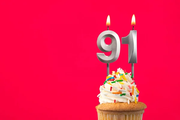 Birthday Candle Number Invitation Card Yellow Background Stock Photo by ...