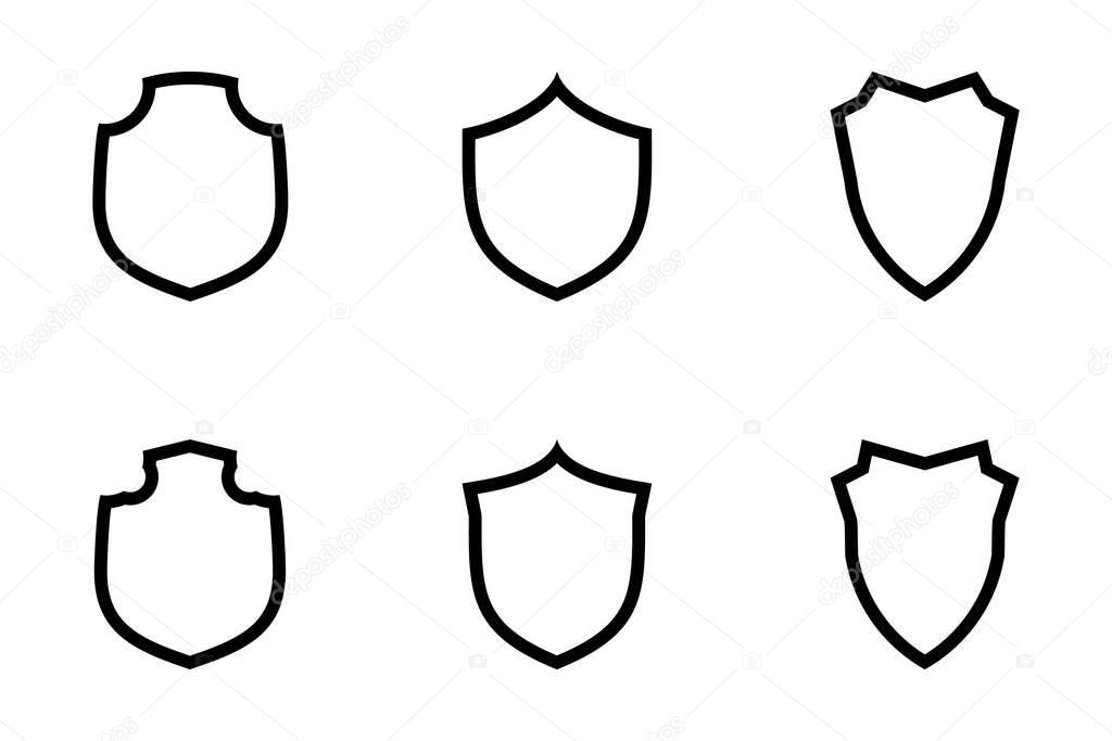 Escudo Emblema e insignia Logos L nea pictograma s mbolo ilustraci n ...