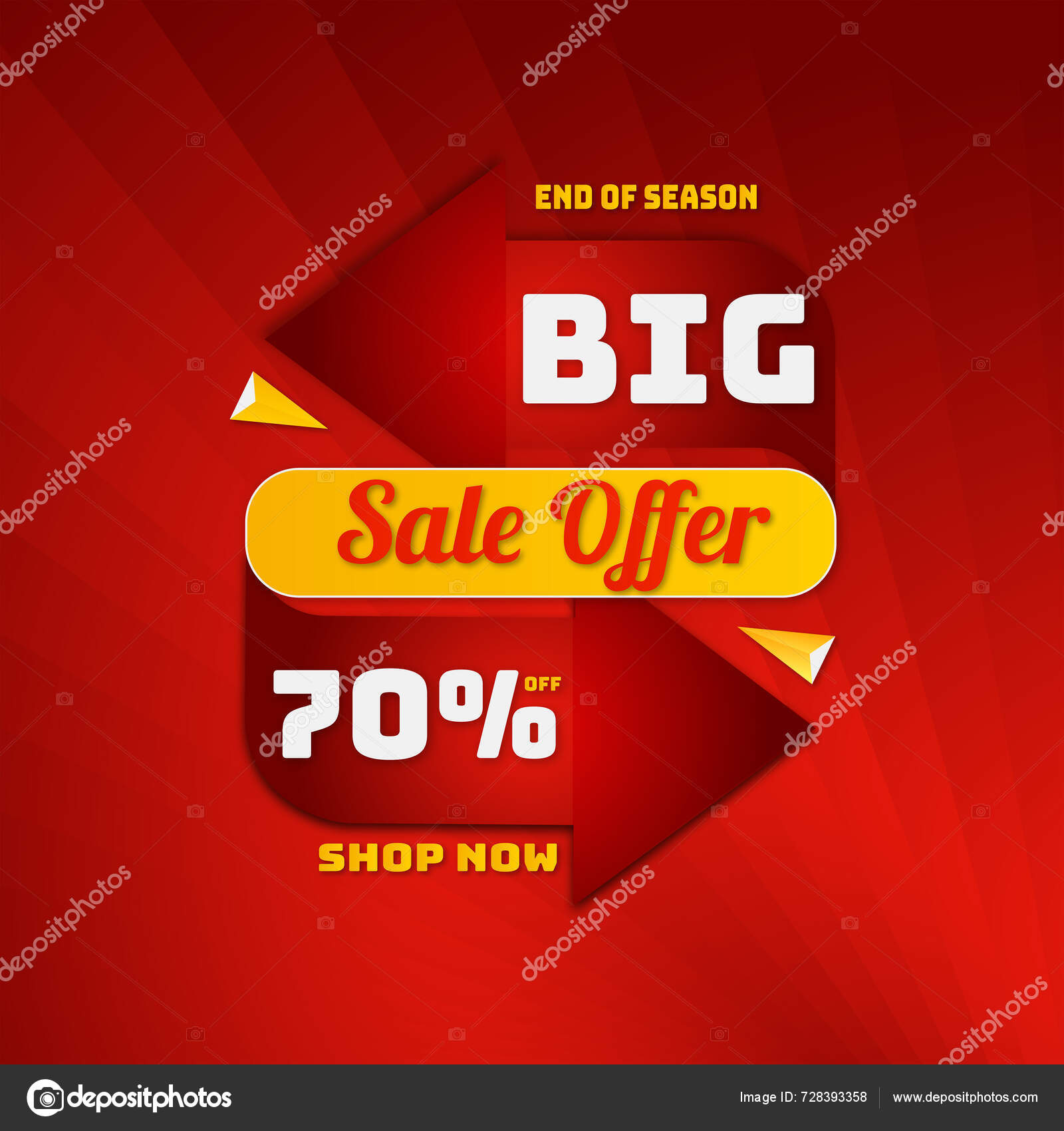 Free Vector Big Sale Banner Design Stock Vector by ©mdshafaathussain18@gmail.com 728393358