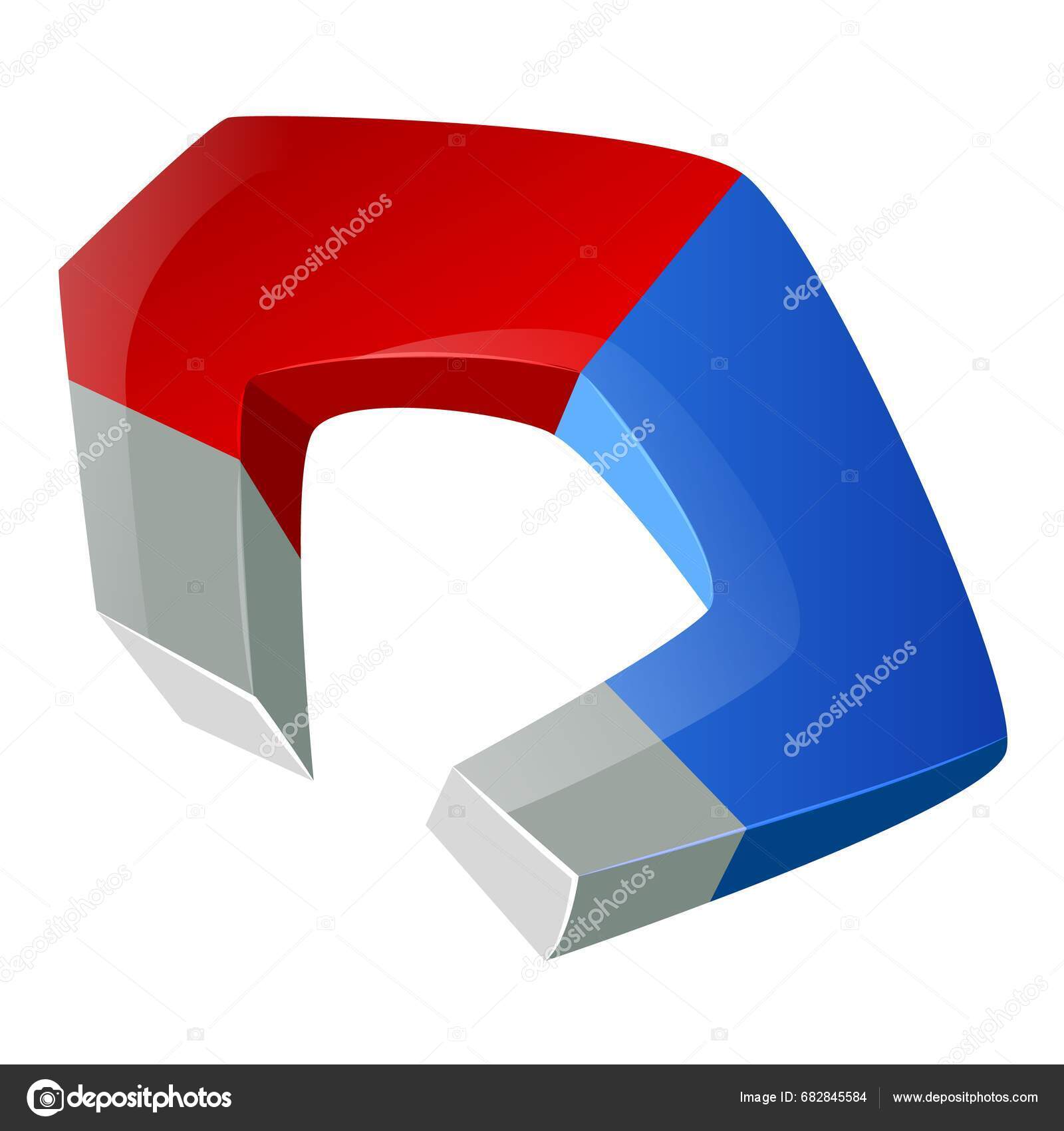Magnet Red Blue Color Stock Vector by ©2002yesmish.gmail.com 682845584