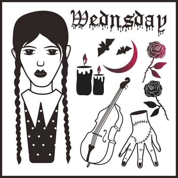 100,000 Wednesday addams Vector Images | Depositphotos