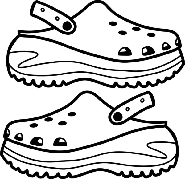 Crocs shoes vektörler | Crocs shoes vektör çizimler, vektörel grafik ...
