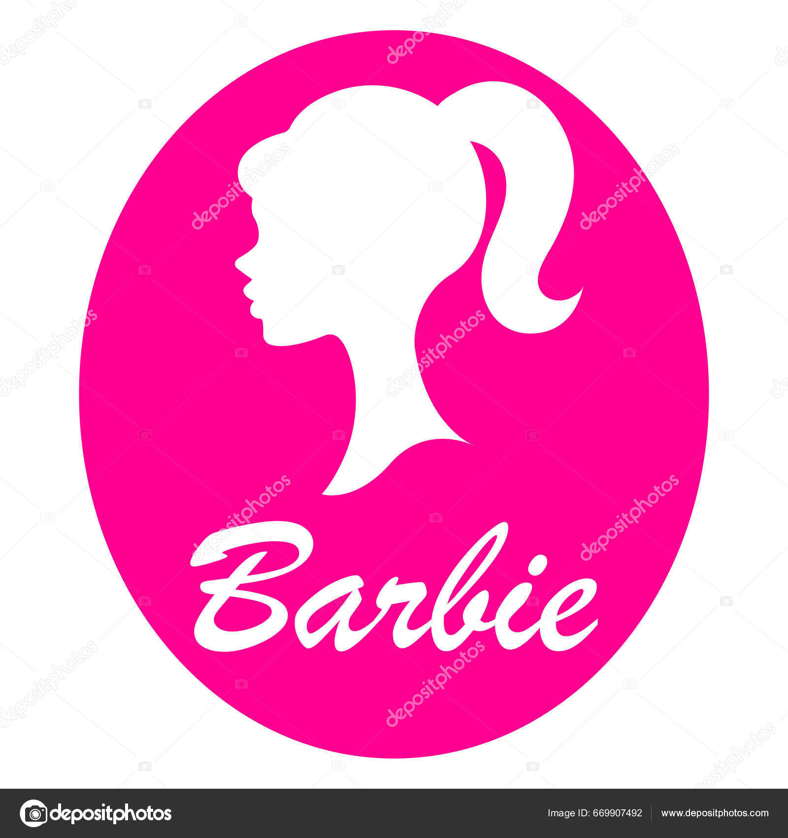 Barbie Logo Head Wallpaper