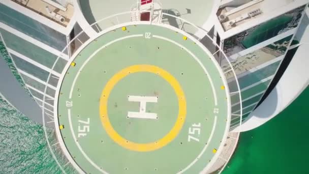 Drone View Burj Arab Hotel Helipad Dubai — Stock Video © zimalarts306 ...