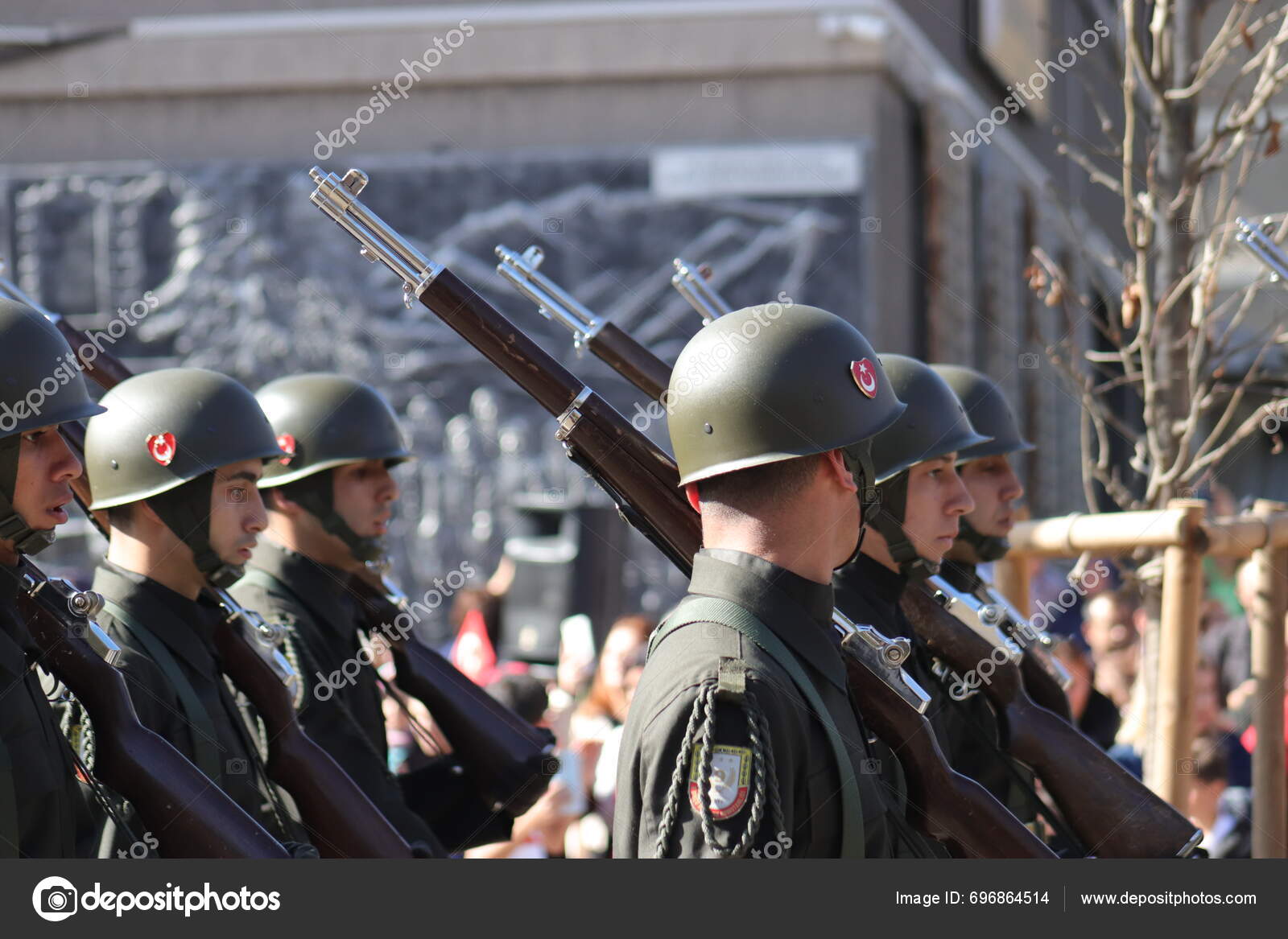 Turkish Military Units March Precision Republic Day Parade Displaying ...