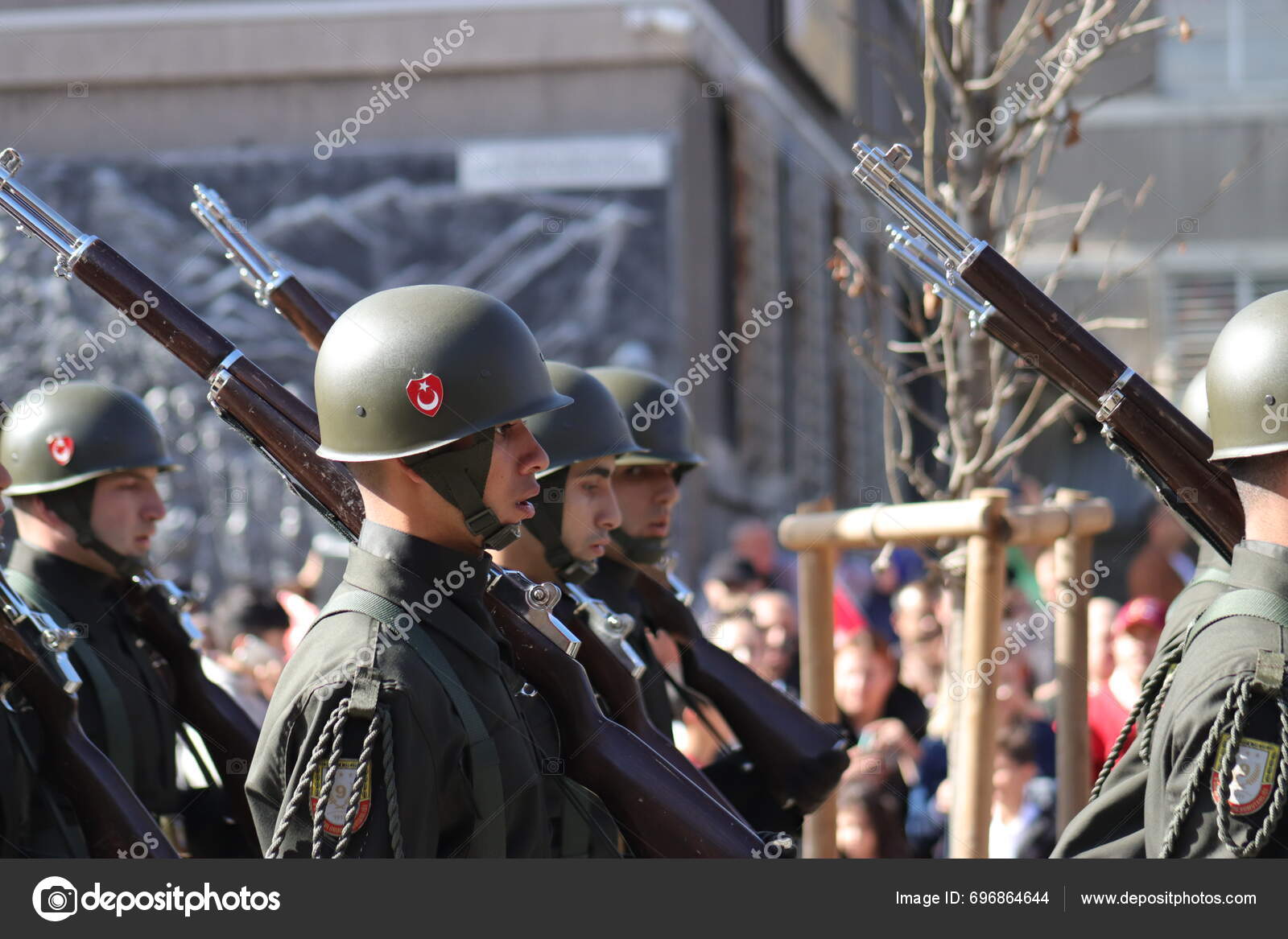 Turkish Military Units March Precision Republic Day Parade Displaying ...