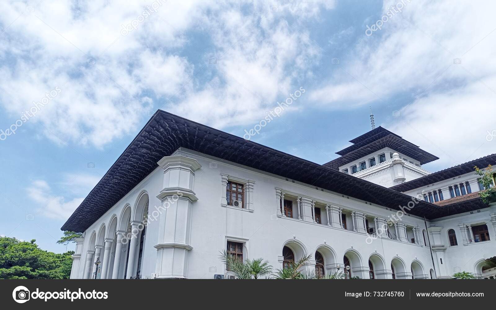 Bandung West Java Indonesia January 2024 Historic Building Name Gedung ...