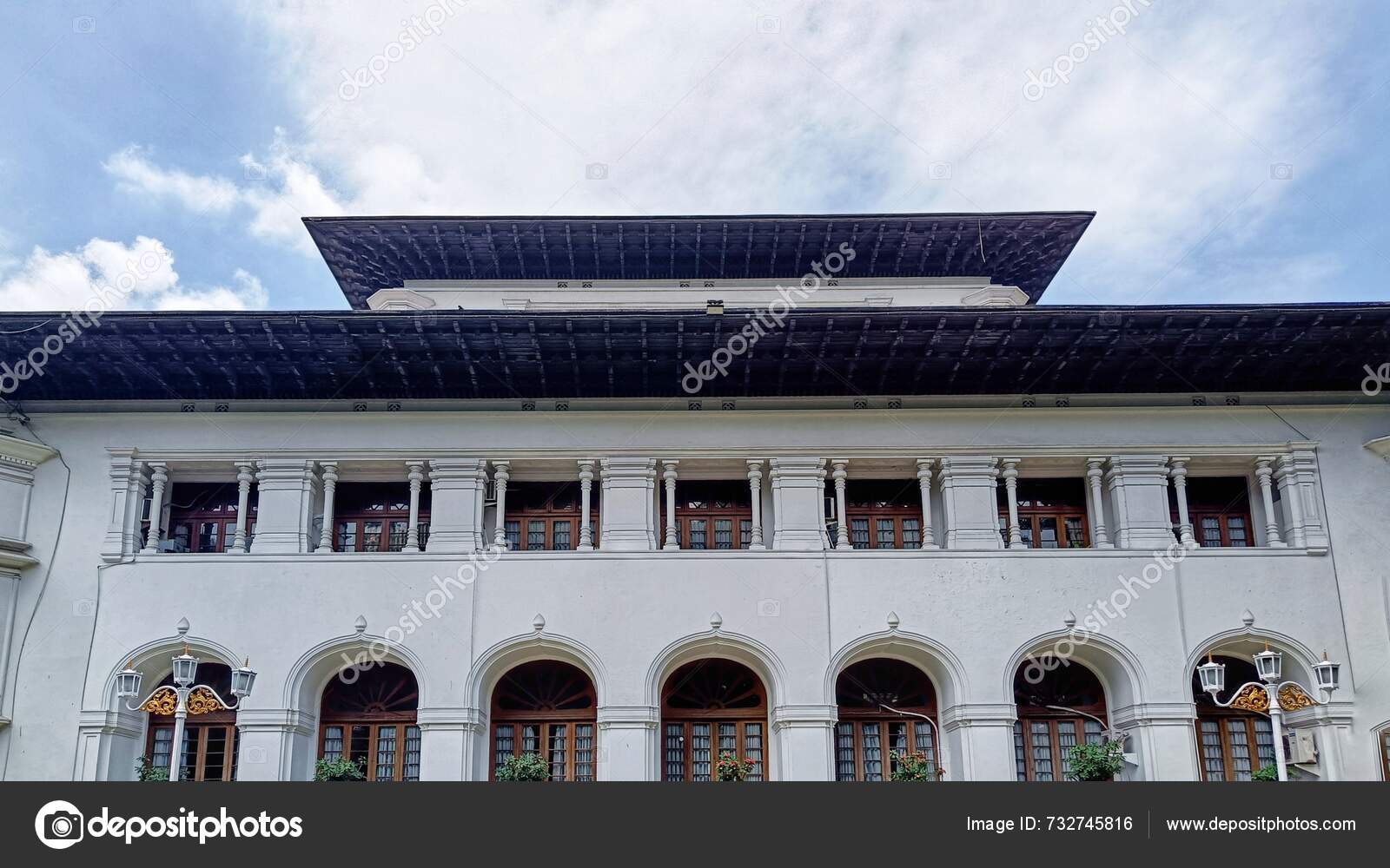 Bandung West Java Indonesia January 2024 Historic Building Name Gedung ...