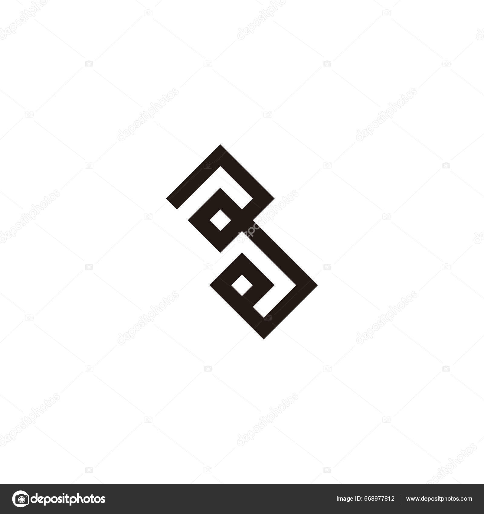 Letter Square Geometric Symbol Simple Logo Vector Stock Vector by ...