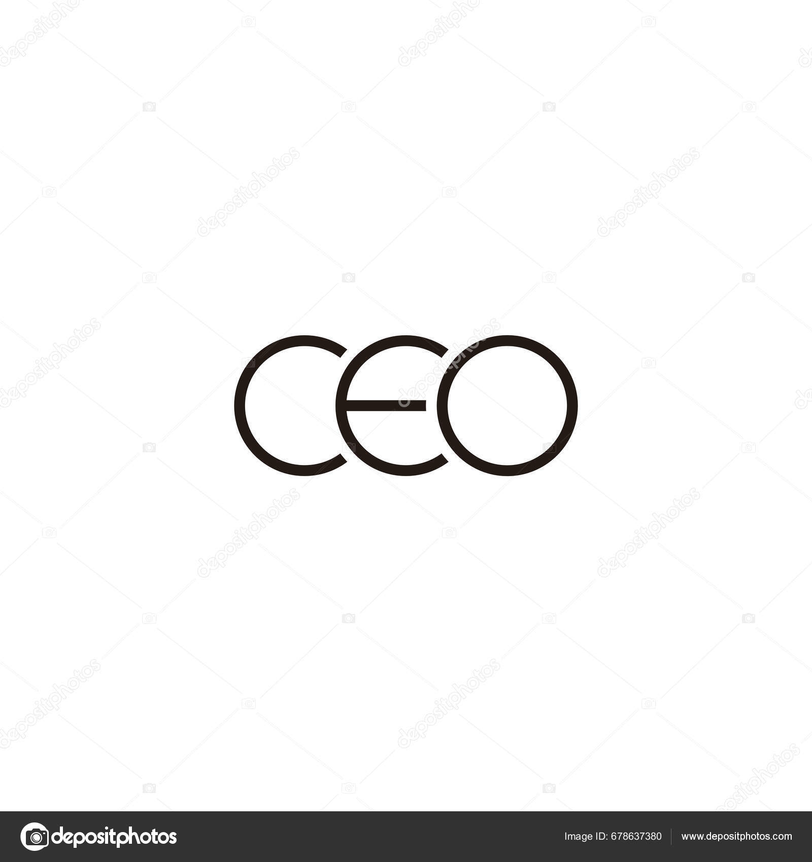 Letter Ceo Circles Geometric Symbol Simple Logo Vector Stock Vector by ...