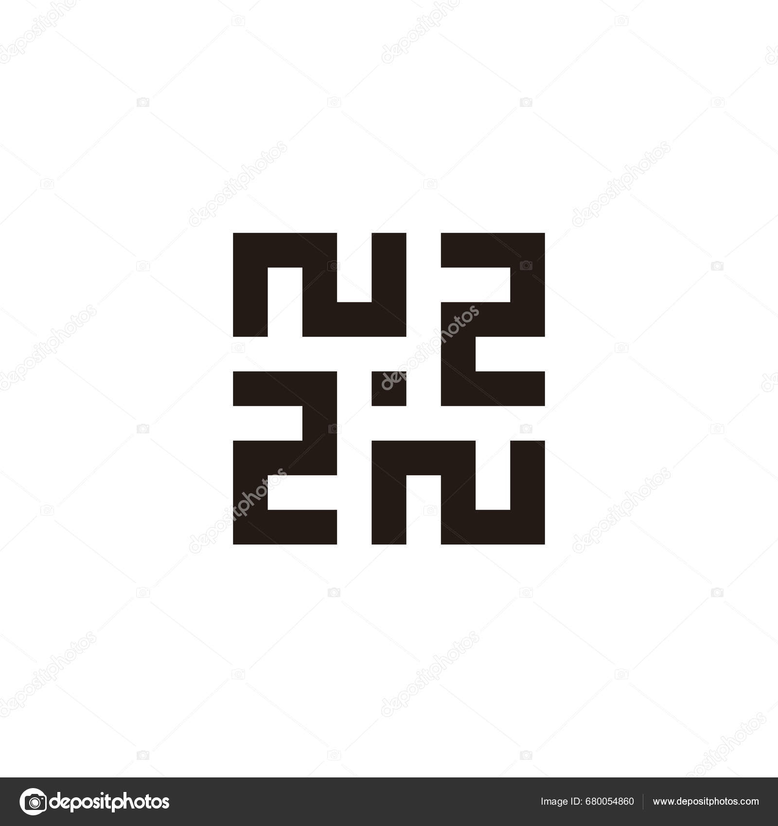 Letter Rounded Square Geometric Symbol Simple Logo Vector Stock Vector ...