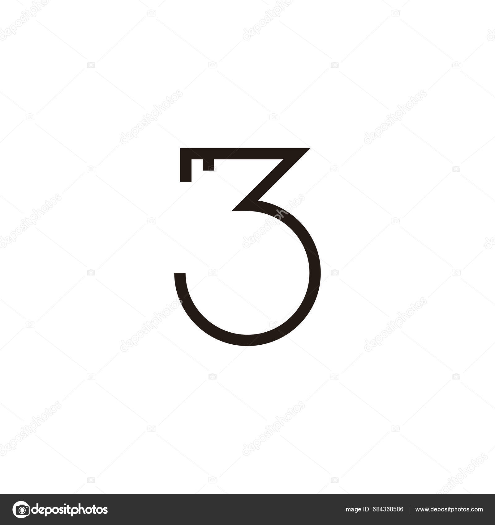 Number Key Geometric Symbol Simple Logo Vector Stock Vector by ...