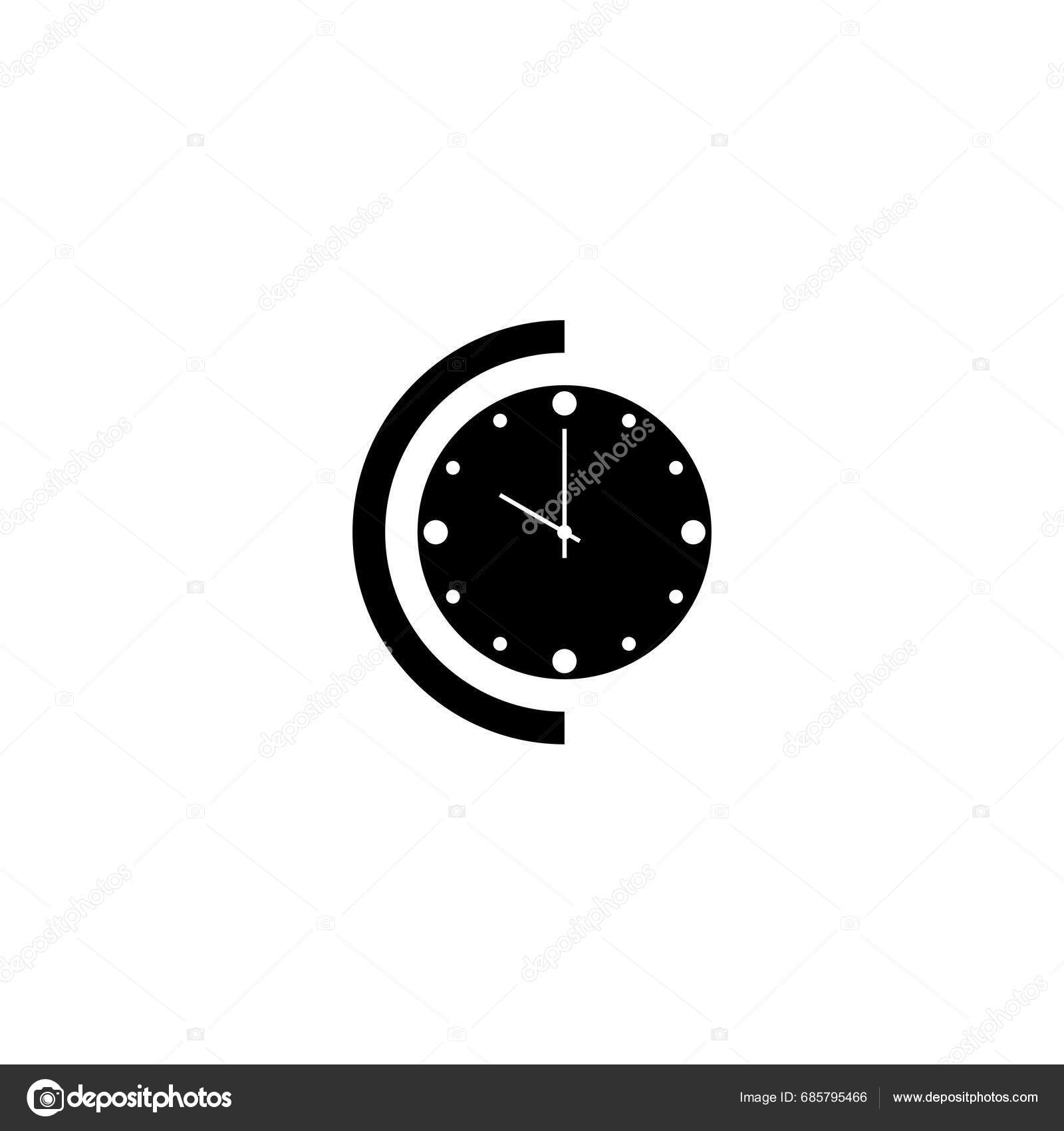 Letter Clock Geometric Symbol Simple Logo Vector Stock Vector by ...