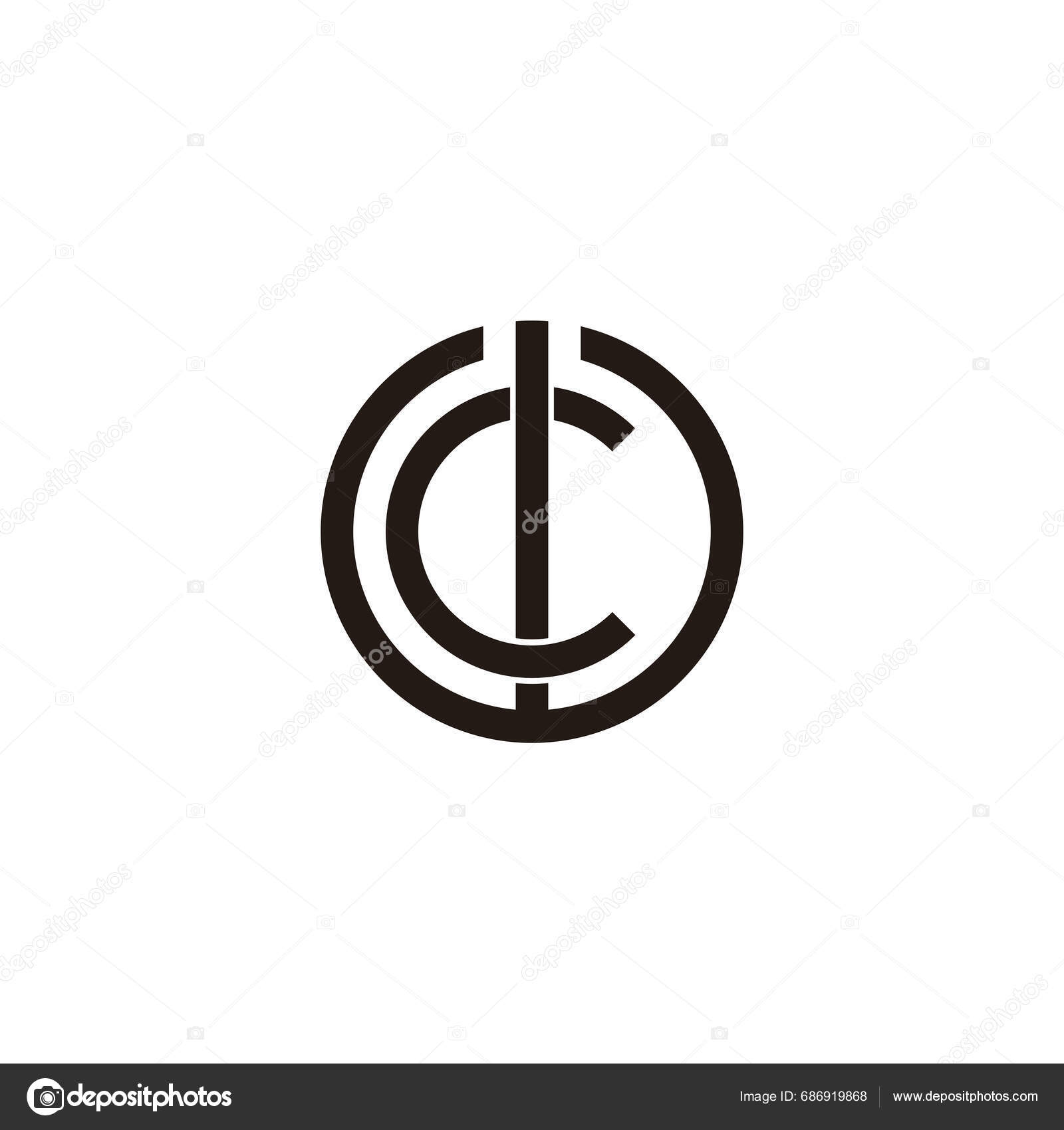 Letter Circle Geometric Symbol Simple Logo Vector Stock Vector by ...