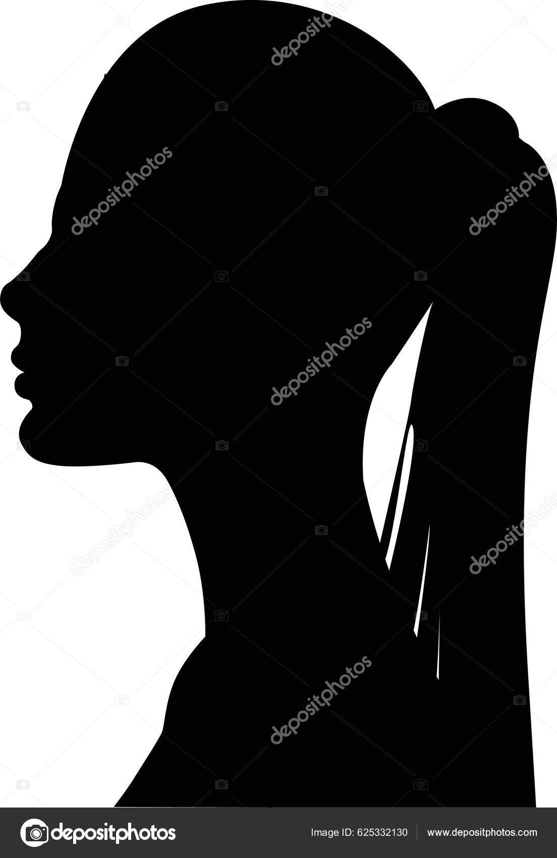 Mujer Perfil Vector Silueta Ilustracin En 2024 Mujer Perfil Silueta