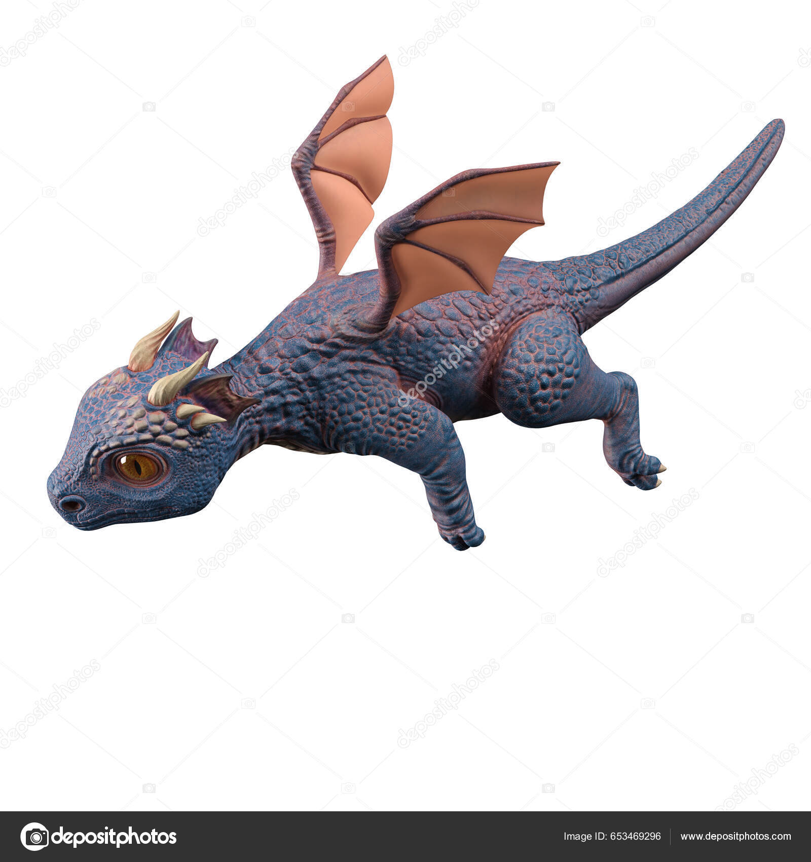 Dragon Bleu Volant
