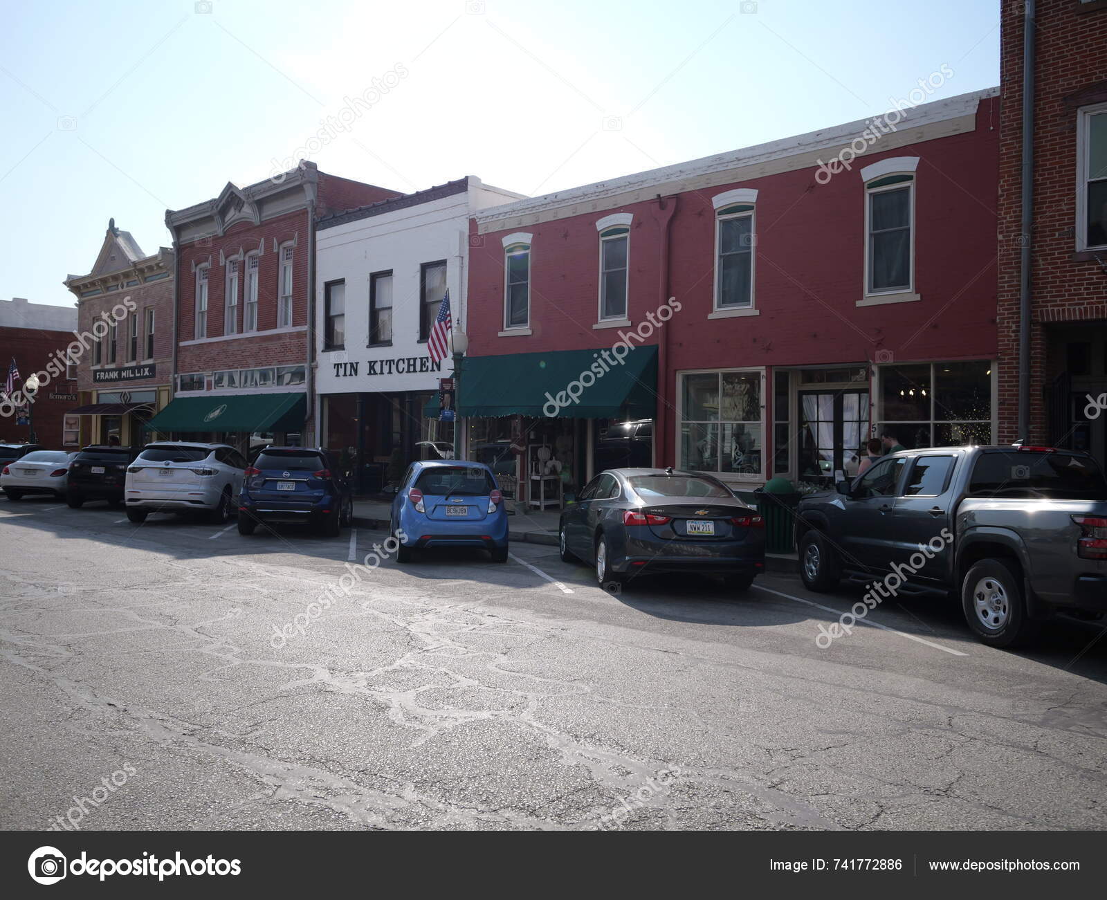 Weston Missouri August 2024 Main Street Historic Weston — Stock ...