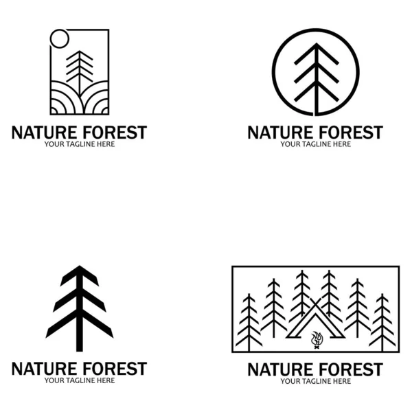 Logos de bosques Imágenes Vectoriales, Gráfico Vectorial de Logos de ...
