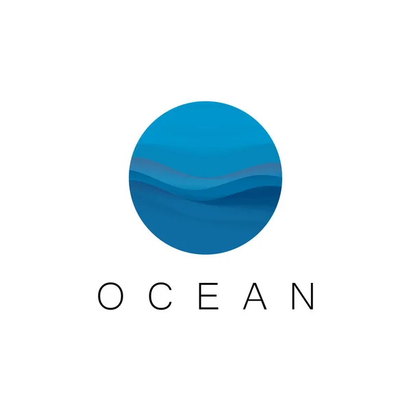 O ocean logo imágenes de stock de arte vectorial | Depositphotos