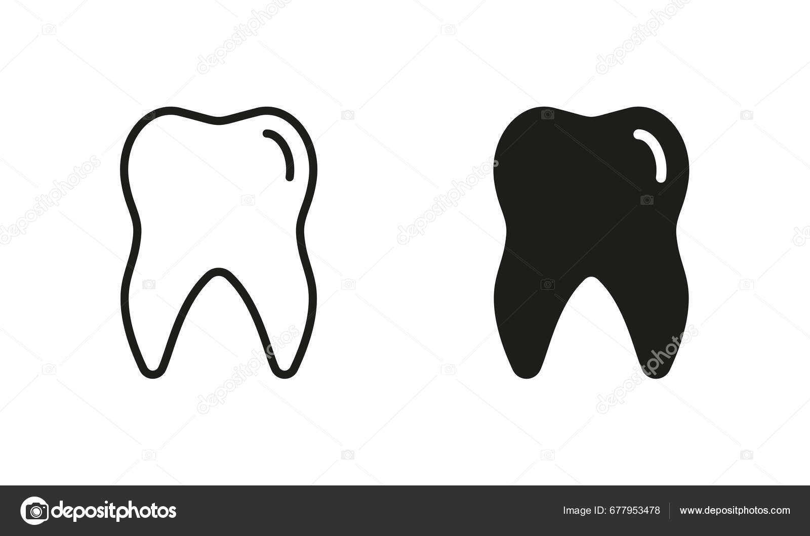 Oral Hygiene Pictogram Set Tooth Care Dental Treatment Symbol ...