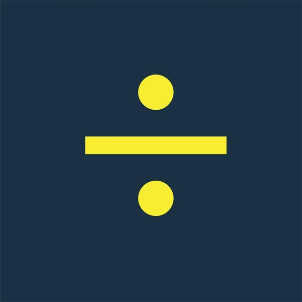 Símbolo división. Signo matemático básico. Icono del botón de la ...