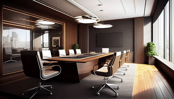 Modern Corporate Boardroom