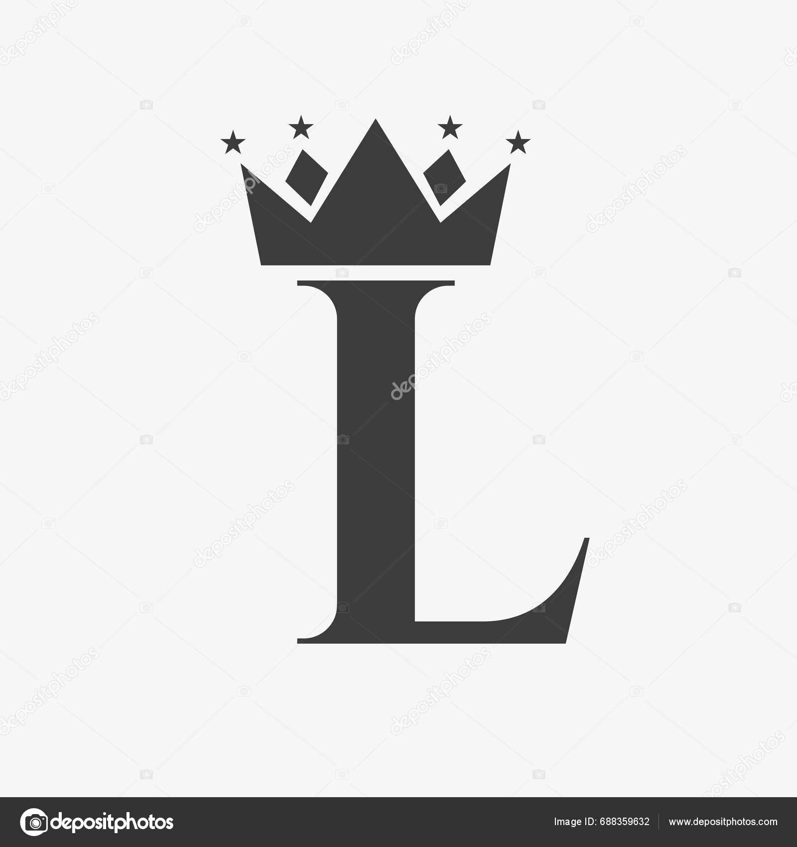 Crown Logo Letter Star Icon Crown Symbol Template Stock Vector by ...