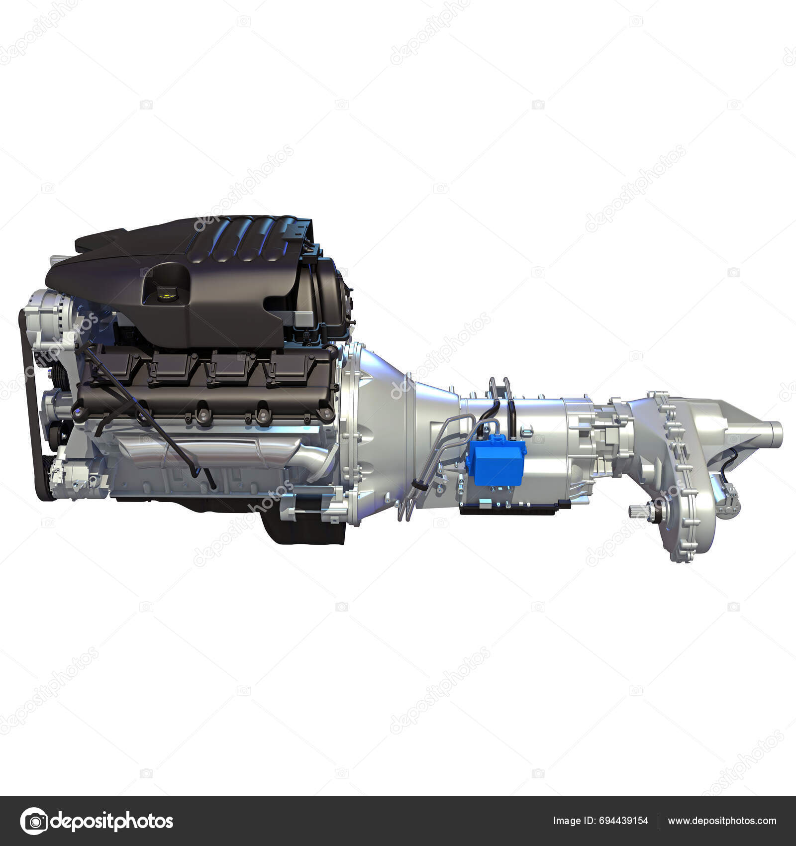 Car Engine Rendering Model White Background — Stock Photo © 3D-Horse ...