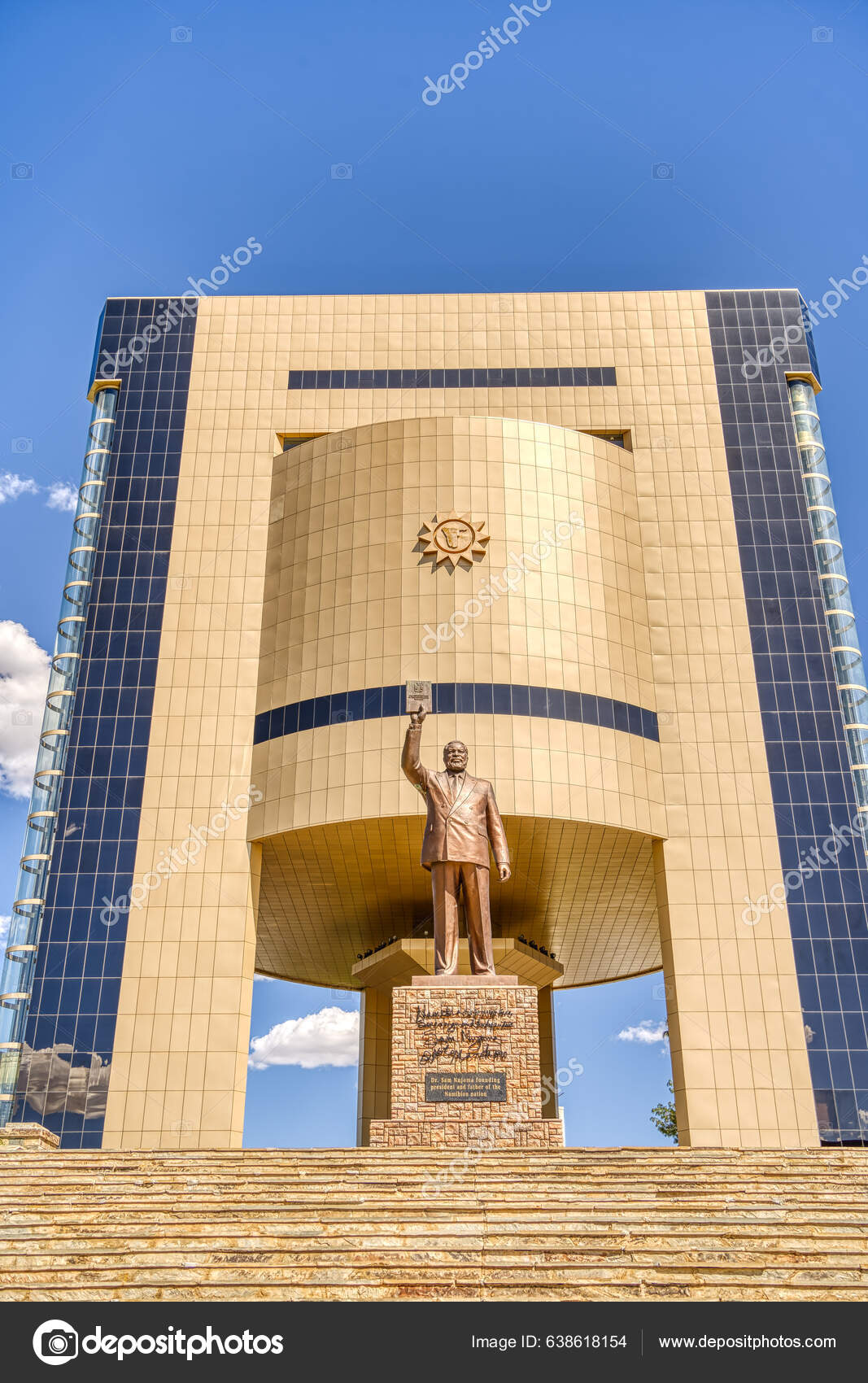 Windhoek Namibia January 2023 View Historical City Center Sunny Weather ...