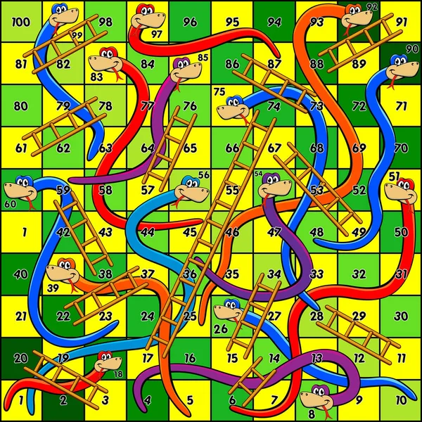 Serpiente y escaleras imágenes de stock de arte vectorial | Depositphotos