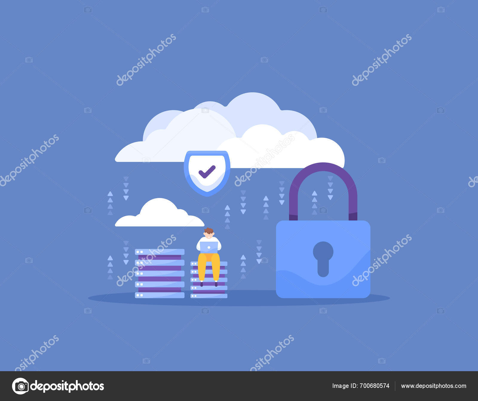 Concept Cloud Security Cloud Storage Server Cloud Computing Technology