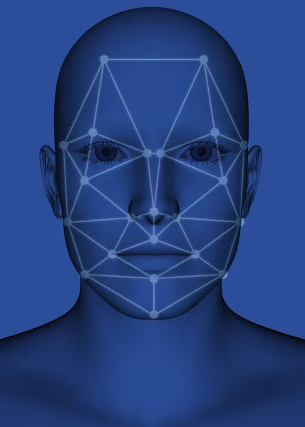 The Facial Recognition - 3D - Stock Image - Everypixel