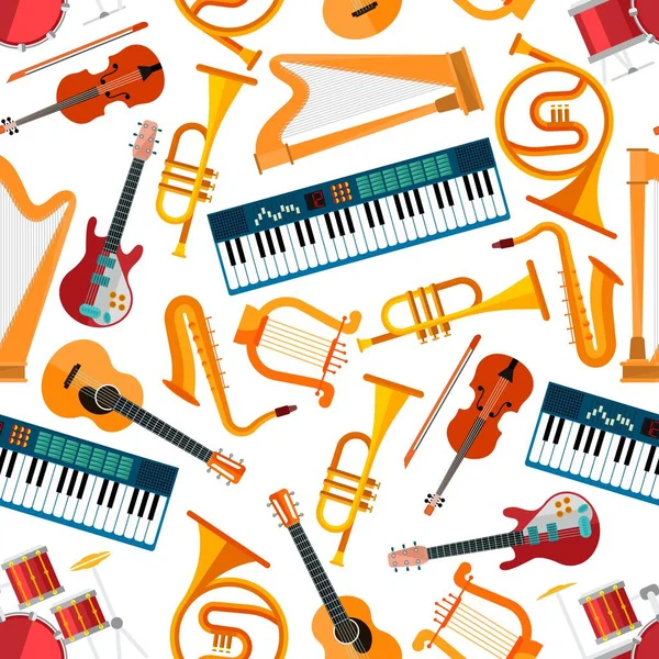 cartoon music note icon and instruments in comic style. - Stock Image ...