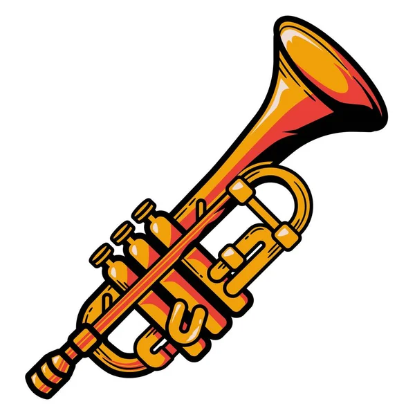 cartoon music note icon and instruments in comic style. - Stock Image ...